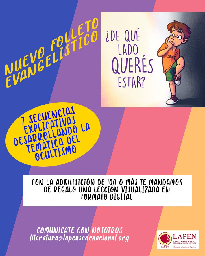 Folleto Evangelístico: ¿De qué lado querés estar? - LAPEN Argentina